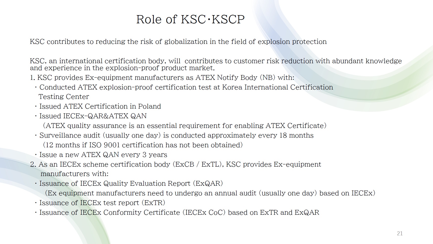ATEX-NB Ex-CB/TL JPEx/TIIS| KSC JAPAN | KSC JAPAN for Explosion protection for Hazardous Location