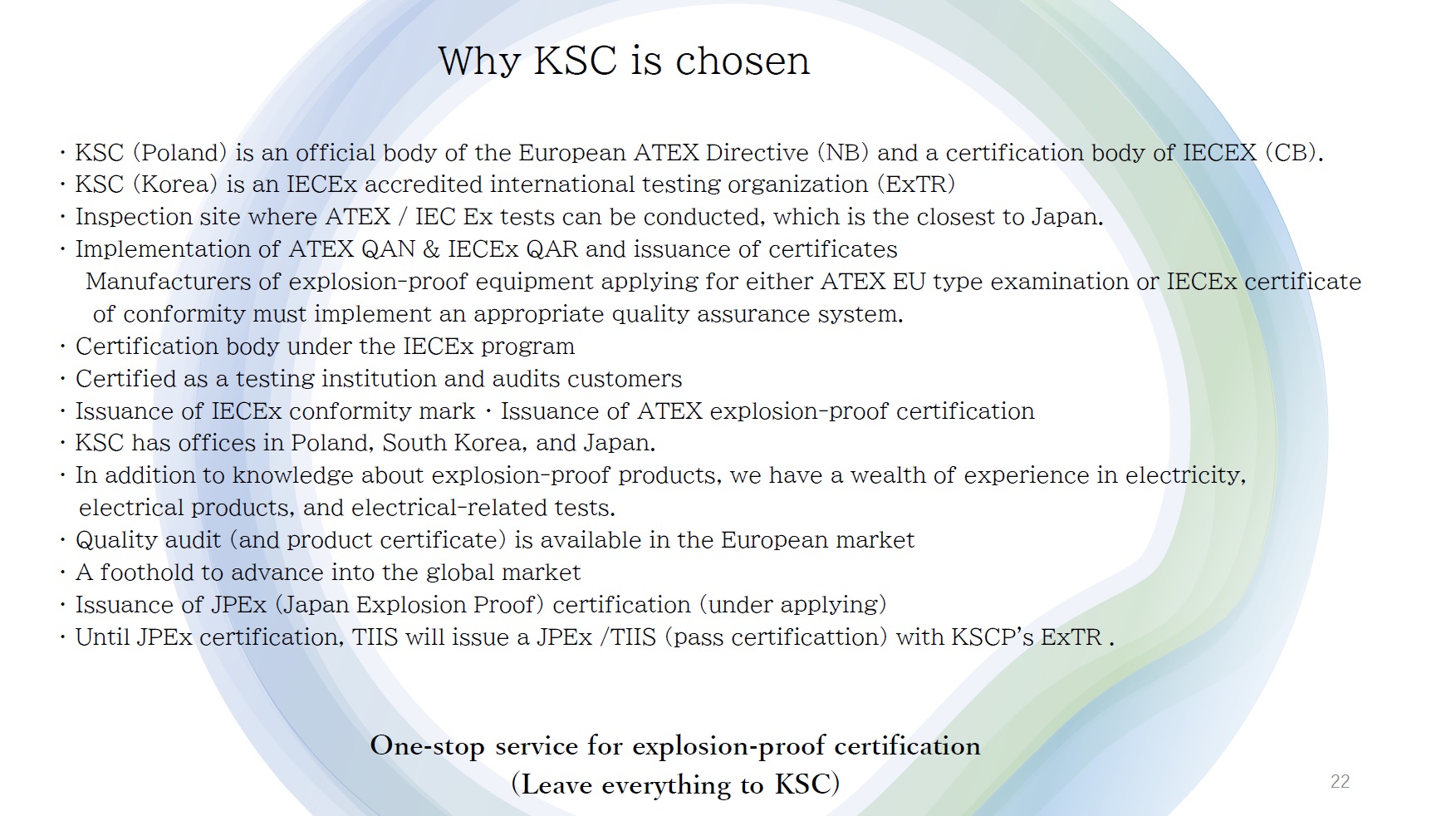 KSC JAPAN:ATEX-NB,IECEx-CB/TL,JPEx | Certification Japan office for Explosion proof of Hazardous ...